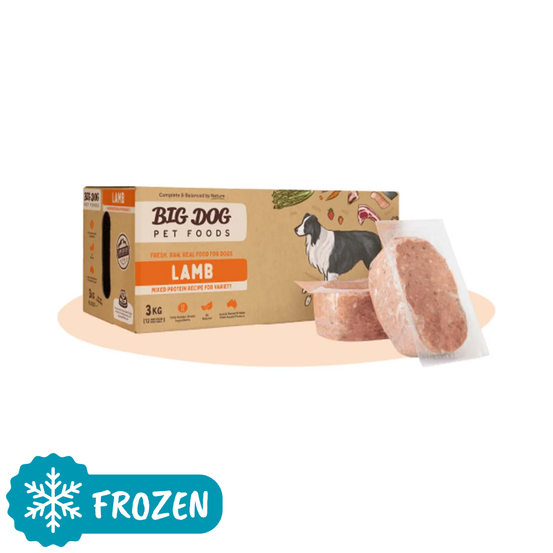 BIG DOG Core Range - Frozen Raw Dog Food - Lamb 3kg – PetShack.hk