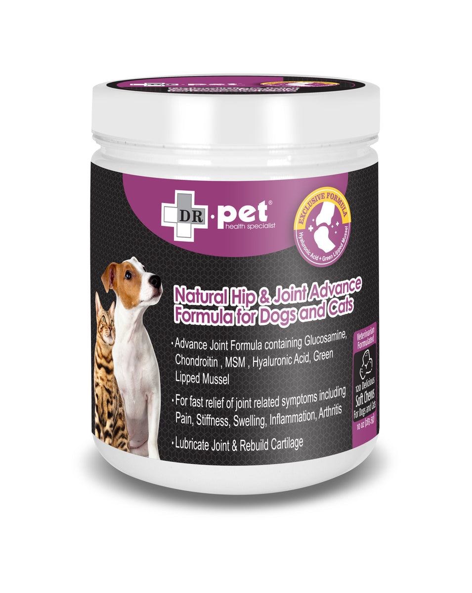 DR.pet Natural Hip & Joint Advance Formula for Dogs and Cats 120pcs ...