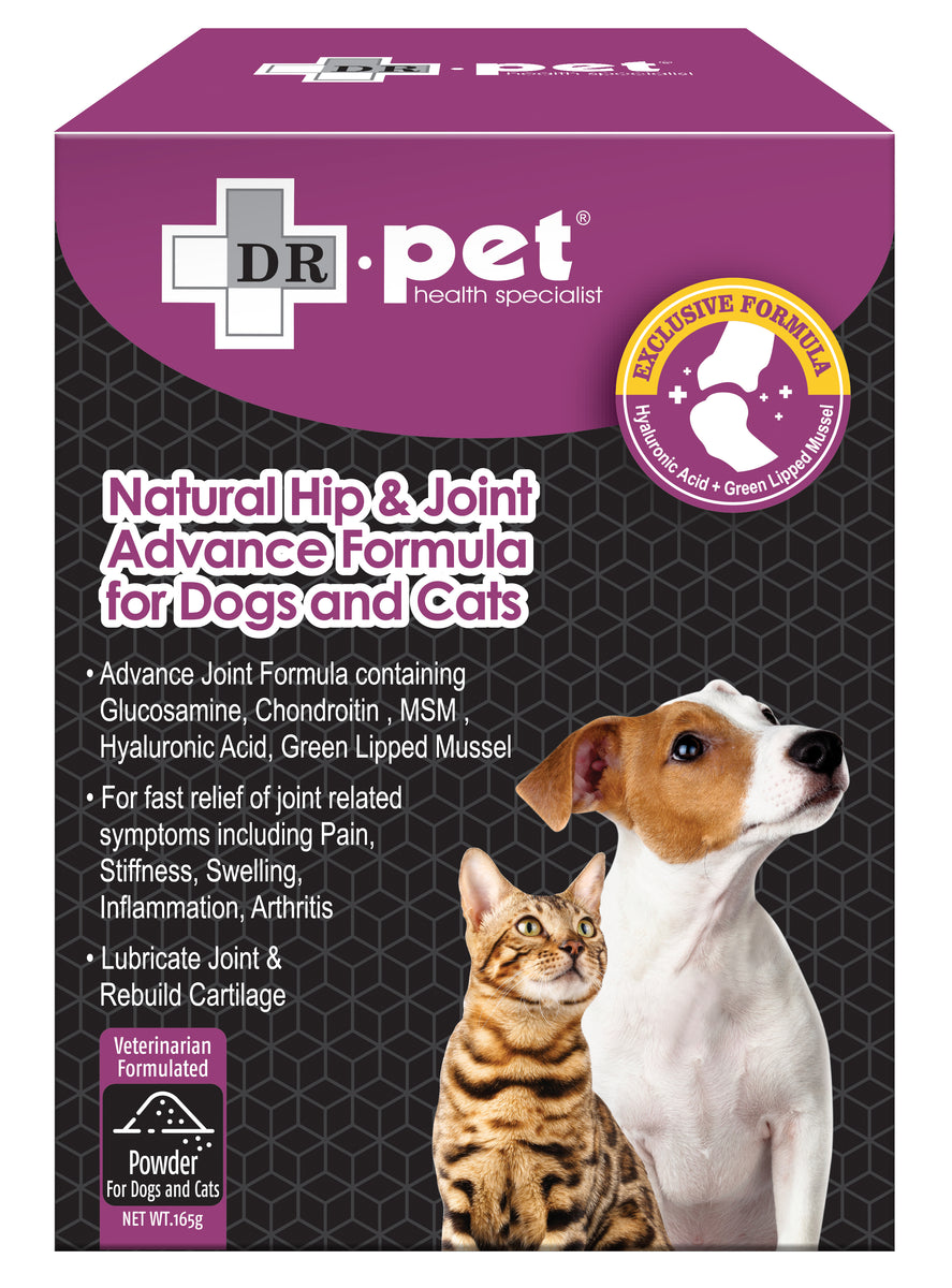 DR.pet Natural Hip & Joint Advance Formula Powder for Dogs and cats 16 ...