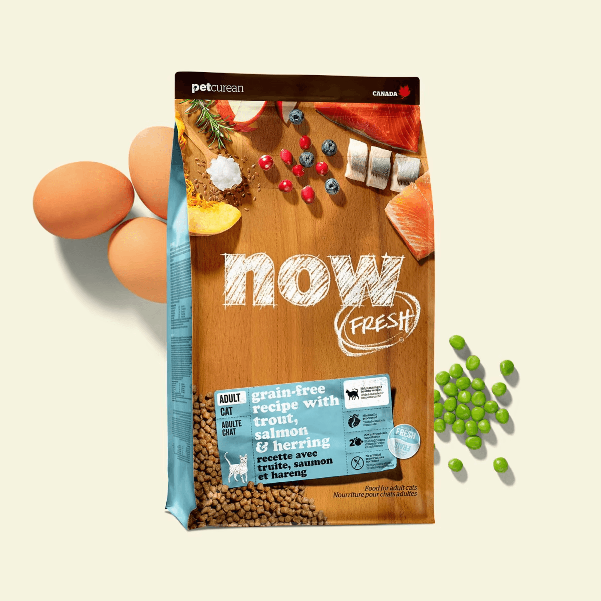 NOW FRESH Adult Cat Food - Grain-Free Trout Salmon & Herring – PetShack.hk
