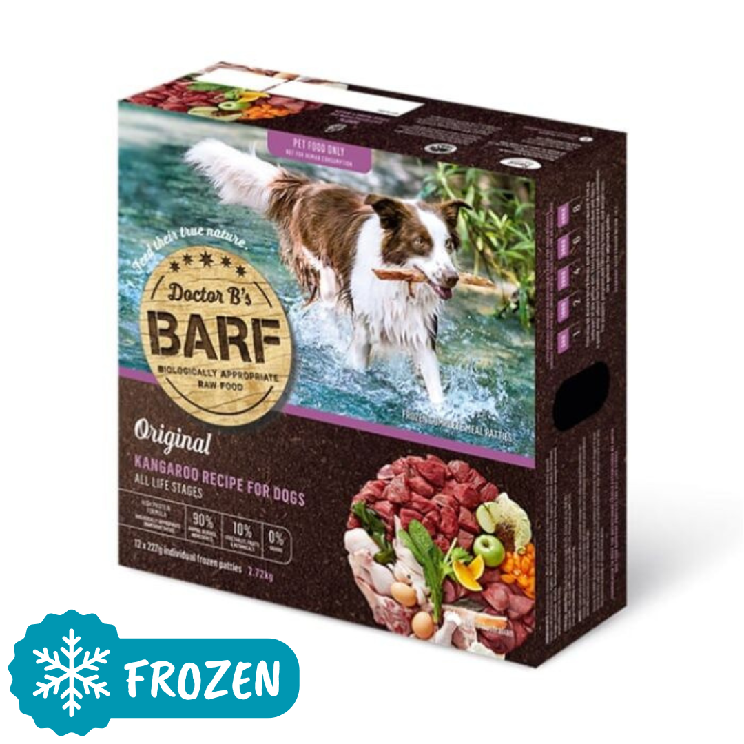 Dr.B's BARF - Frozen Raw Dog Food - Kangaroo Recipe 2.72kg – PetShack.hk